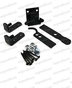 Gatemate Wrought Iron Gate Hinges Fixing Kit Galvanised And Powder ...