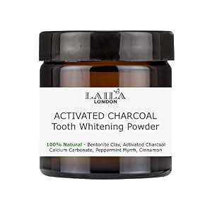 Laila London - Activated Charcoal Tooth Whitening Powder 60ml: Amazon ...