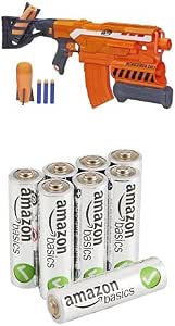NERF N-Strike Elite Demolisher 2-in-1 Blaster with AmazonBasics AA ...