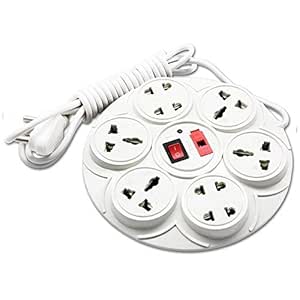 Buy MoreBlue 8+1 Round Strip Extension Cord 6 Amp 8 Universal Multi ...