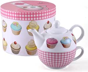 Iced Fancies Tea for One Cup & Teapot Set: Amazon.co.uk: Kitchen & Home