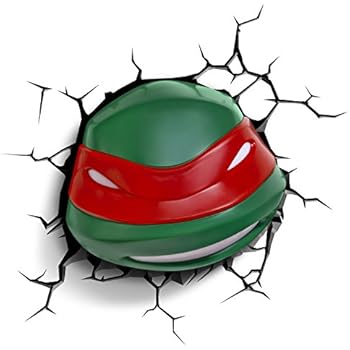 3D Light FX Plastic Teenage Mutant Ninja Turtle Leonardo Light, Green ...