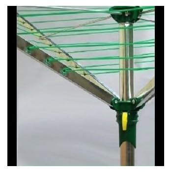 45M Minky 4 Arms Telescopic Rotary Washing Line Airer Dryer Height ...
