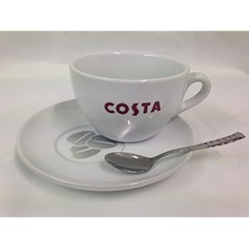 Costa Large Cup Double Handle With Saucer And Spoon 568ml 20oz Massimo ...