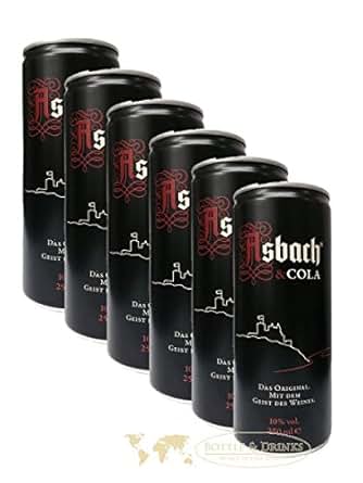 Asbach und Cola 6 x 250 ml Dose inkl. 1,50 Euro DPG Pfand EINWEG ...