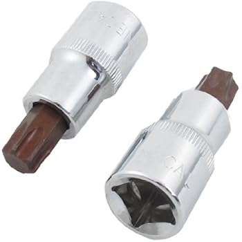 2 Pcs Vehicle T35 Torx Head Screwdriver 1/2" Square Drive Socket Kit: Amazon.co.uk: DIY & Tools