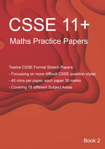 CSSE 11+ Maths Practice Papers: Book 2: Amazon.co.uk: Books, BGS ...