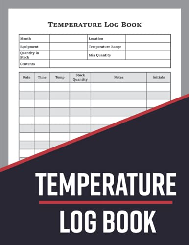 Temperature Log Book: Temperature Log Book with Inventory Tracker ...
