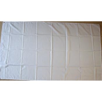 AZ FLAG Plain White Flag 3' x 5' - White Solid color flags 90 x 150 cm ...
