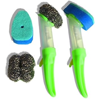 3 x Dishmatic Washing Up Brushes with Heavy Duty Sponge: Amazon.co.uk ...