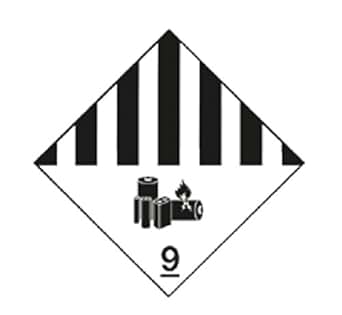 Plaque étiquette ADR marchandises dangereuses en Aluminium 30 x 30 cm ...