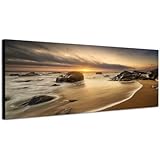 PANORAMA BILD 150x50cm (Strand Steg Meer Nordseestrand) Wandbilder Bilder EXKLUSIVES ...