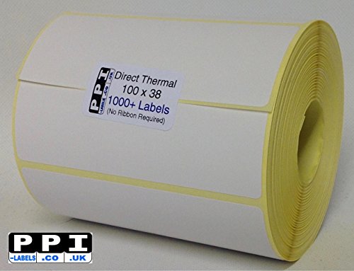 1 X Roll 1000 Labels 100mm X 38mm Plain White | Desertcart Cyprus