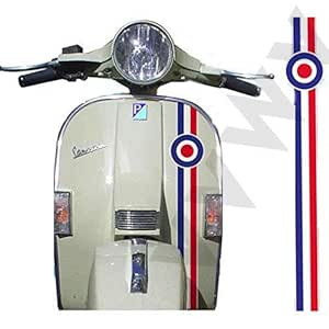 VVWV Vespa Logo Stickers Exterior and Graphics for Scooty Multi-Colored ...