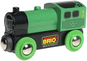 BRIO 33605 Wooden Railway System: Green Engine : Amazon.co.uk: Toys & Games
