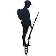Rujjftsy Metal Soldier Garden Statue Decor, Lest We Forget Silhouette ...