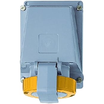 MK Commando K9200 Angled Socket Outlet 16 Amp 2P+E 100-130 Volt (IP44 ...