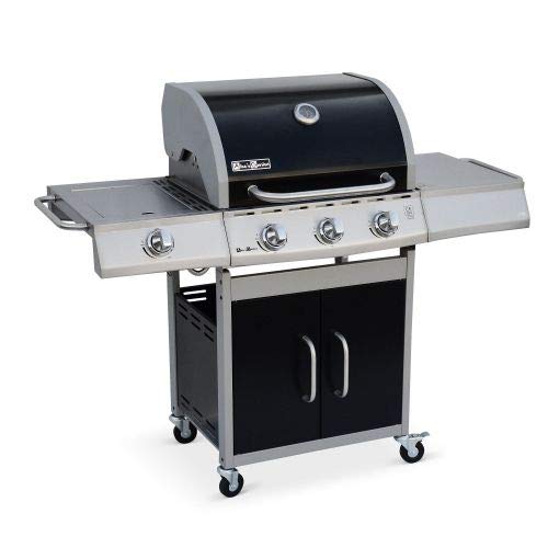 Alice's Garden Barbecue gaz INOX 14kW - Richelieu Noir - Barbecue 3 ...