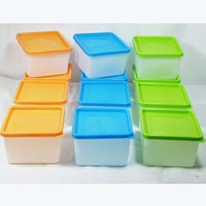 12 units of deep-freeze containers 0.7 litres, 40°C to + 95°C, freezing ...