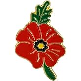 Dunbasi Enamel Poppy Pin Badge,Poppy Brooches,Poppies for Remembrance ...