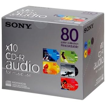 Sony CD-R Audio 80 Mins 10 Pack: Amazon.co.uk: Electronics