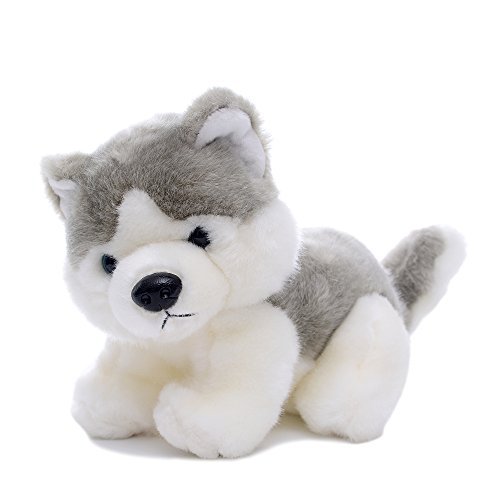 9% OFF on Gloveleya Realistic Stuffed Husky Dog Puppy Dolls Animal Toys ...