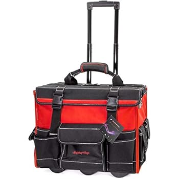 Klein Tools 55452RTB Tradesman Pro Rolling Tool Bag, Black/Orange ...