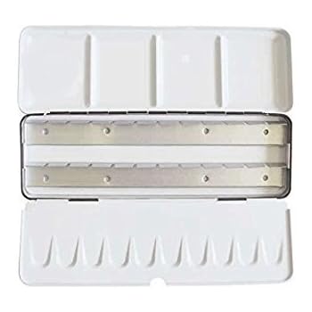 Empty Metal Watercolour Box : will hold 12 Half Pans or 6 Full Pans ...
