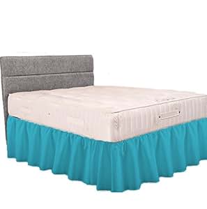 ROHI Base Valance Bed Sheet - Frilled Design - FIT Over Base 16" Deep ...