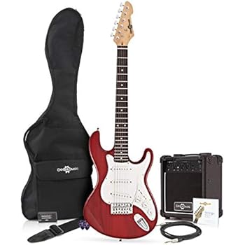 RockJam Full Size Electric Guitar Superkit with Amp, Strings, Tuner ...