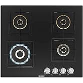 Bosch Built in Gas Hob Black Tempered glass Glass 3 Burner Auto ...