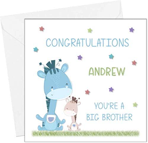 Personalised Congratulations on Becoming A Big Brother Card You're A ...