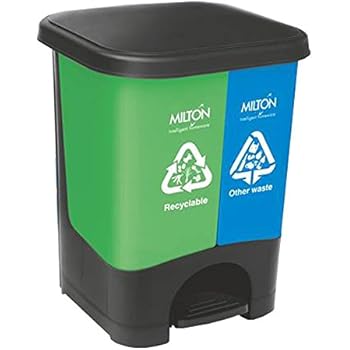 Milton Twin Bin 35 Dry and Wet Waste Dustbin, 34 litres: Amazon.in ...