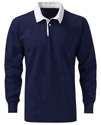Mens Premium Cotton Rugby Shirts - SPORT WORK CASUAL - Size 2XL - XXL ...
