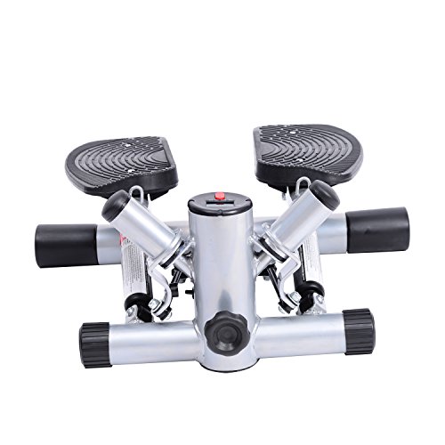 Homcom Mini-Stepper-Heimtrainer, Muskeltrainer für Beine, Arme und ...