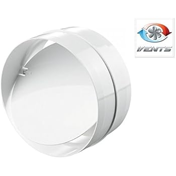 100mm In-line Extractor Fan Vent Back Draught Shutter With One Spring ...