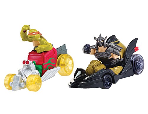 Teenage Mutant Ninja Turtles Mikey In Hot Rod And Shredder | Desertcart ...
