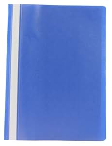 Q-Connect A4 Project Folder - Blue, Pack of 25: Amazon.co.uk: Office ...