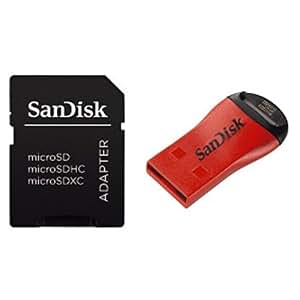 SanDisk 2-in-1 Micro SD Adapter Kit schwarz/rot: Amazon.de: Computer ...