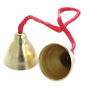 Paire Clochette Cloche Sonnette En Laiton Avec Cordon 32cm Instrument ...