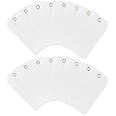 HOBBIESAY 100Pcs PVC Price Tags with Metal Eyelet White Blank ...