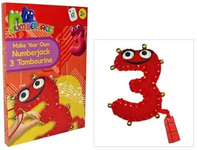 Numberjacks Make Your Own Numberjack 3 Tambourine: Amazon.co.uk: Toys ...