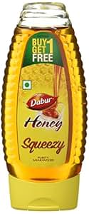 DABUR 100% Pure Honey Squeezy Pack 400g (Buy 1 Get 1 Free): Amazon.in ...