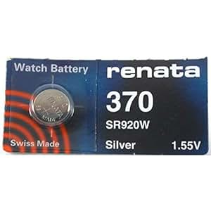 Renata 370 Watch Battery 370 (Sr920w): Amazon.de: Uhren