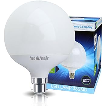 15W Large LED Globe Bulb Bayonet Cap Lamp BC B22 Warm White Lightbulb ...