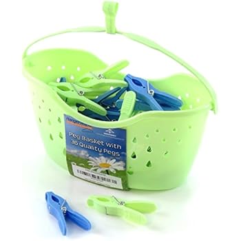 Lakeland Peg Basket with 24 Clothes Pegs: Amazon.co.uk: Kitchen & Home