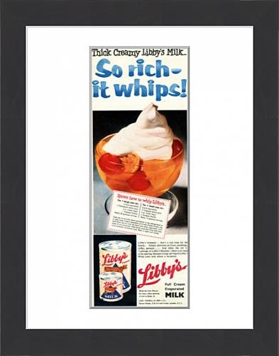Buy Framed Print of Advertisement, Libby s Full Cream Evaporated Milk ...