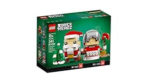 LEGO Brickheadz Mr and Mrs Claus Set 40274: Amazon.co.uk: Toys & Games