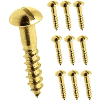 435 ASSORTED SOLID BRASS 2g 3g 4g 6g SLOTTED ROUND DOME HEAD WOOD SCREWS KIT: Amazon.co.uk: DIY ...