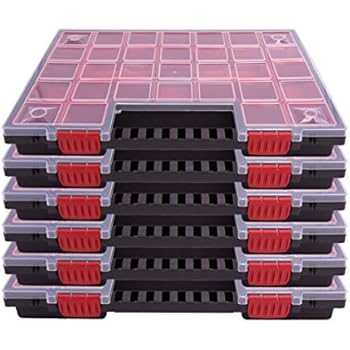 Kunststoff-Sortierkasten mit 18 herausnehmbaren Einsätzen: Amazon.de ...